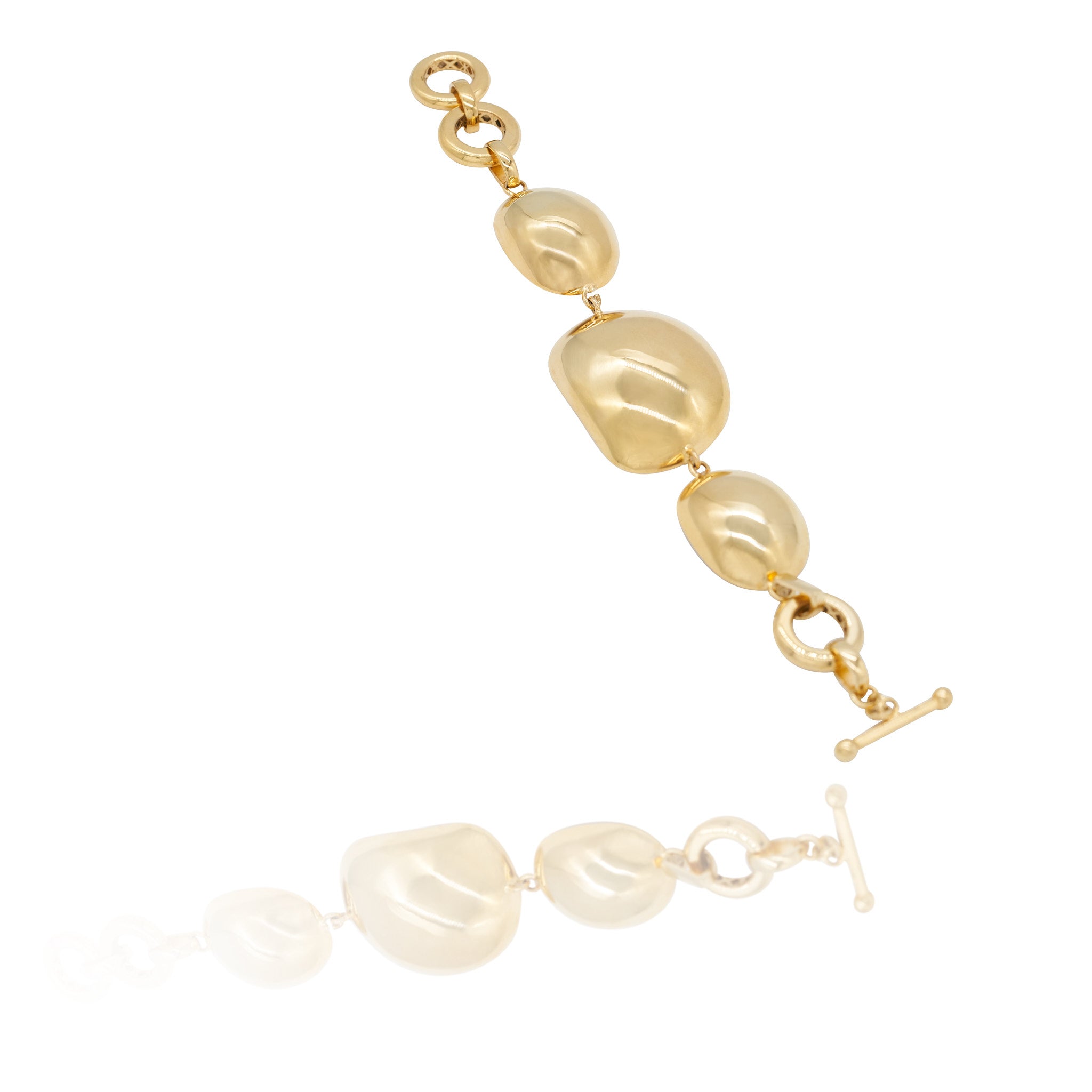 Gold Signature Dome Bracelet | Georgina Jewelry